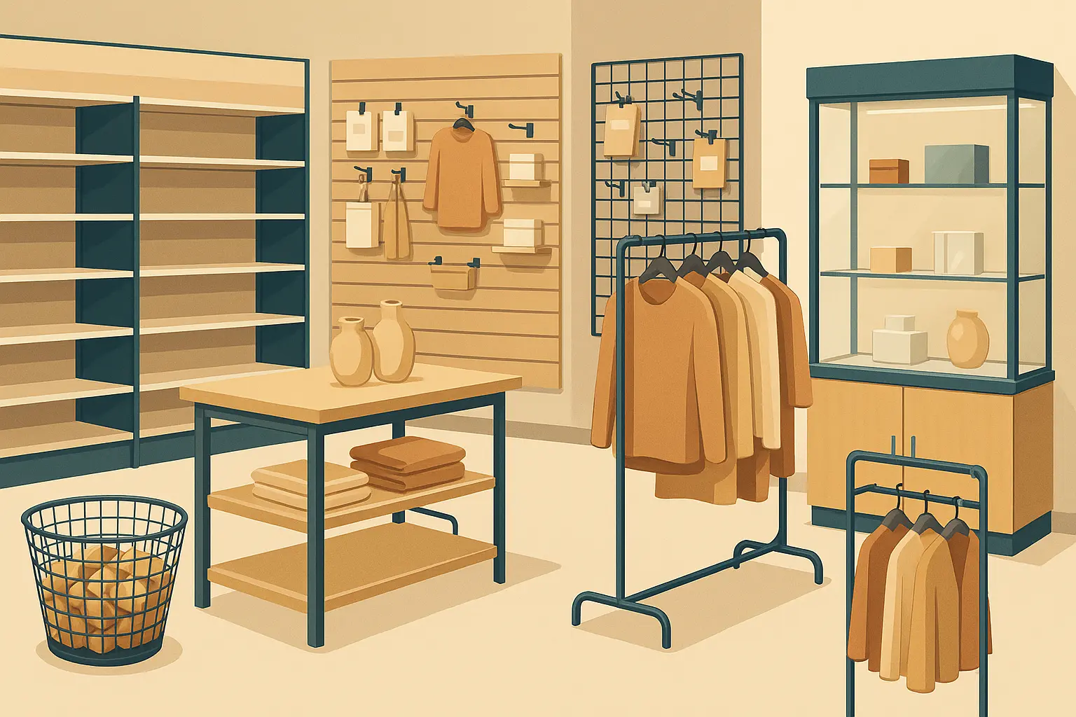 7 Types of Store Fixtures and Their Uses in Retail | Wade Store Fixture ...